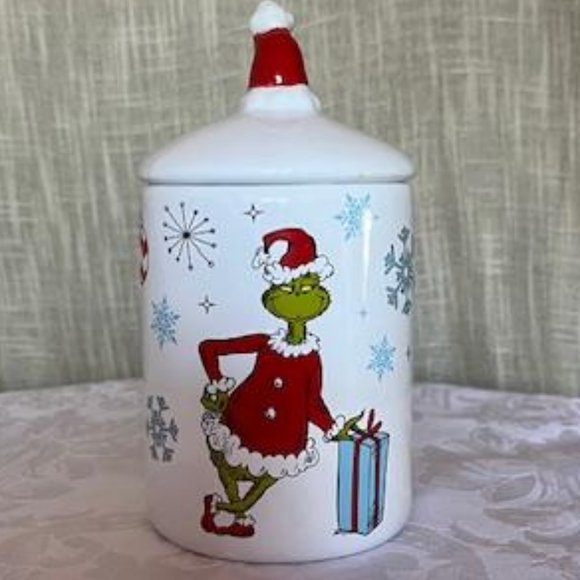 Zrike Brands | Holiday | Zrike Brands Grinch Giver Ceramic Canister ...